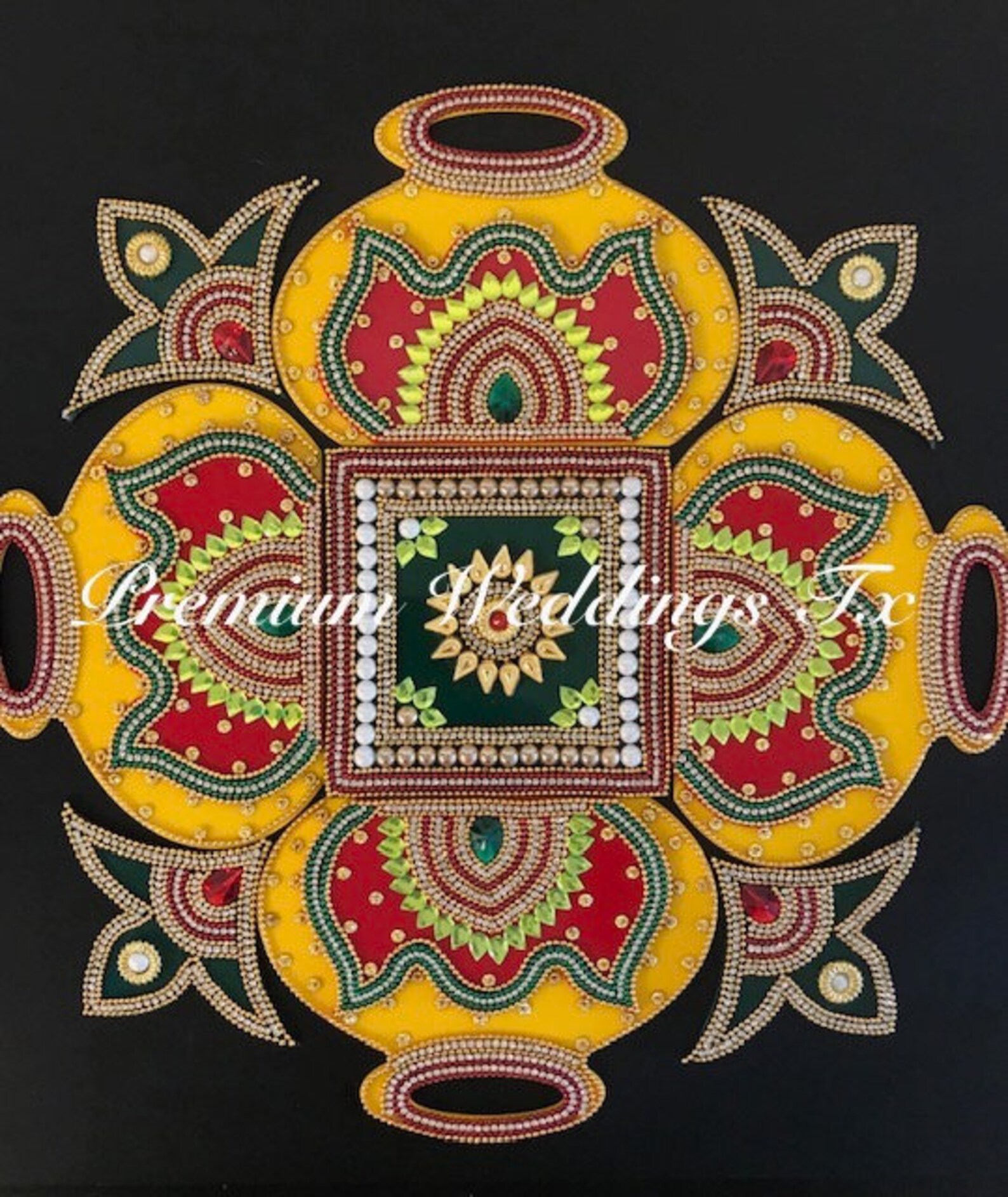 Matka Rangoli Large Rangoli Indian Rangoli Home Decor | Etsy