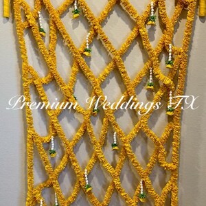 Yellow Phoolo Ki Chadar Sehra, Wall Decor, Backdrop, Shaadi, Shaadi ...