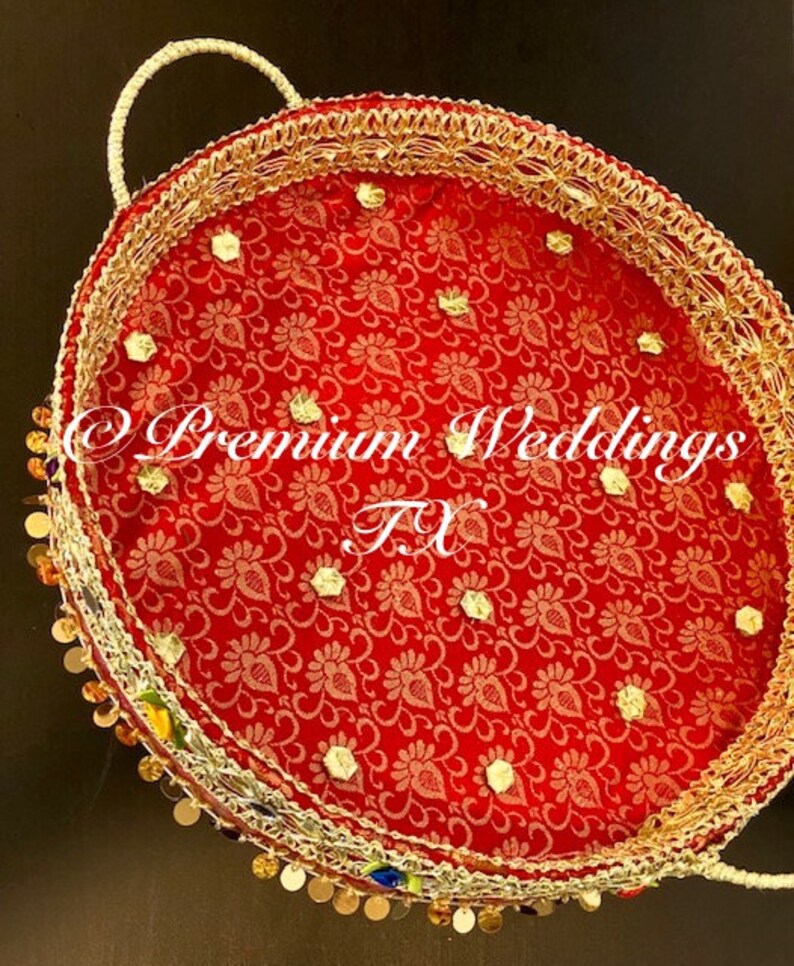 Red Mehndi Thaali Mehndi Plate Thaali Puja Thaali Mehndi - Etsy