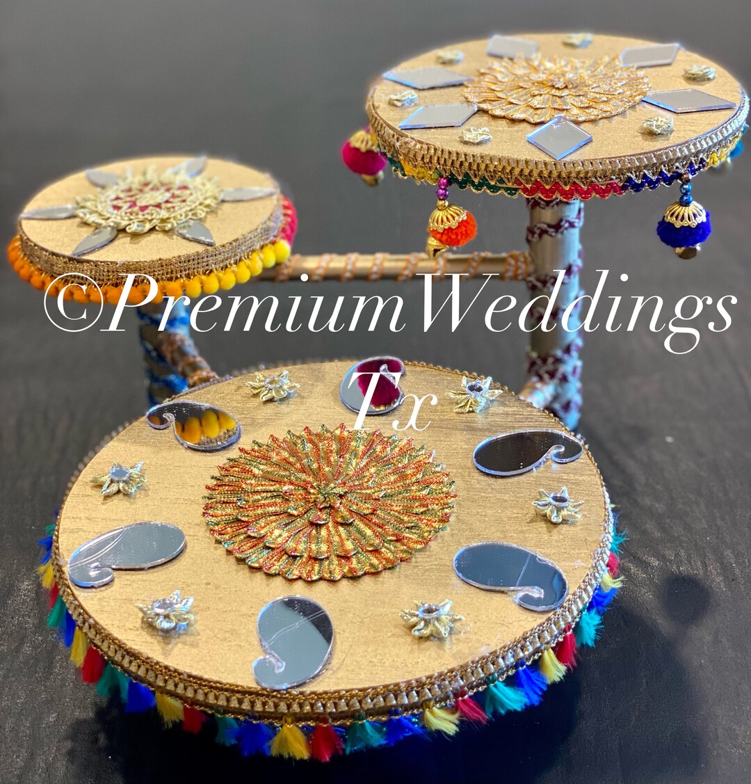 1ct 3tier Decorative Stand,shaadi Decor,haldi Decor,centerpiece Decor ...
