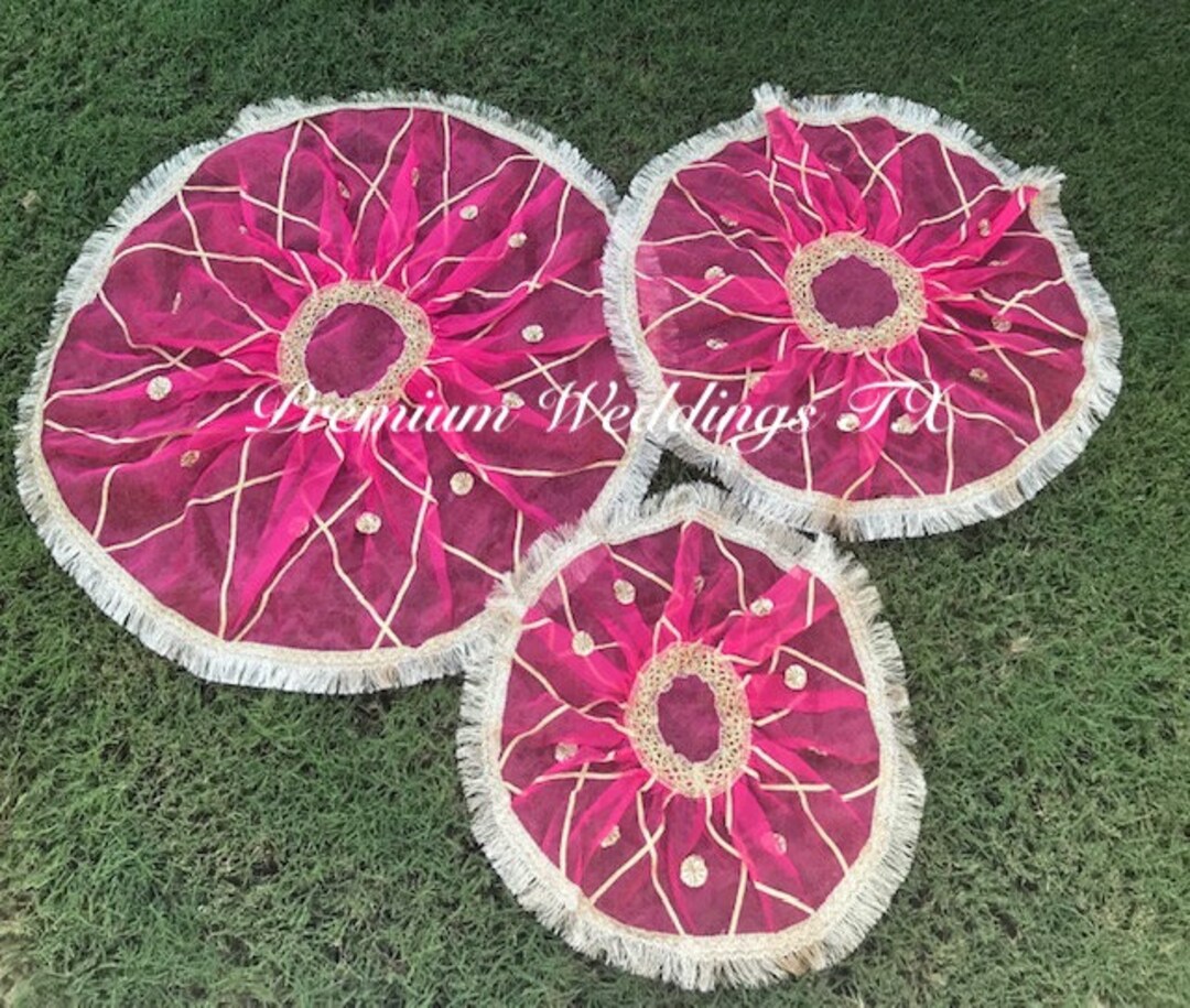 Pink Thaal Cover|thaal Posh|thaali Cover|karvachauth Favors|karwachauth ...