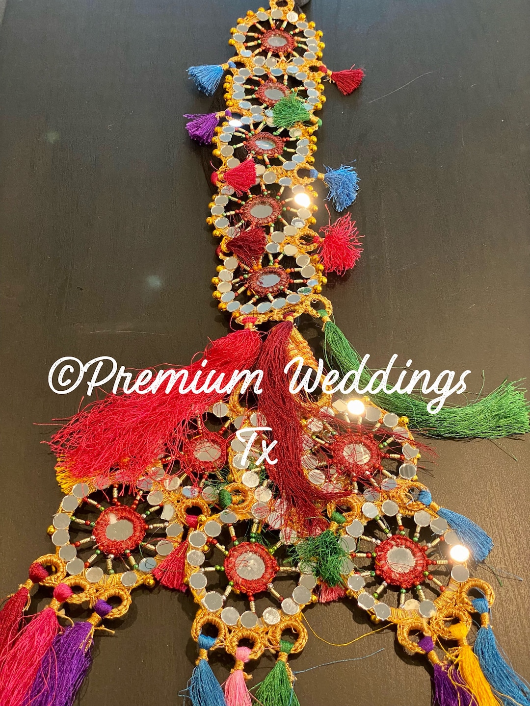 Paranda, Multicolor Mirror Paranda, Hair Accessories, Dulhan ...