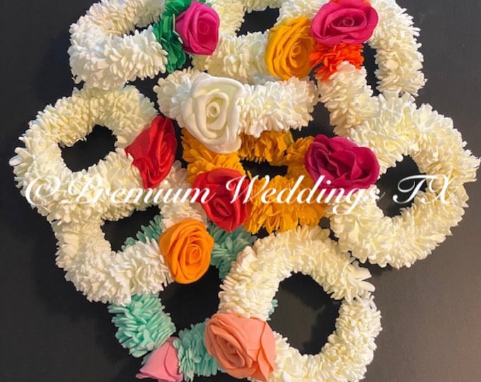 Artificial 3 Red Rose Band Flower Gajra II Indian,pakistani Wedding II ...