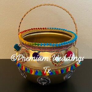 1ct Flower Basket, Matka, Matki,basket, Wedding Decor, Shaadi, Mehndi ...