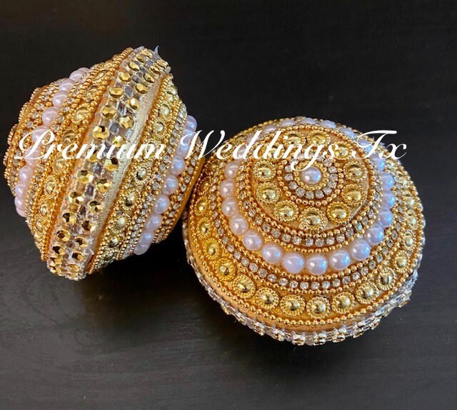 2ct Handmade Sapatia: Rhinestone & Pearl Wedding Decor - Etsy