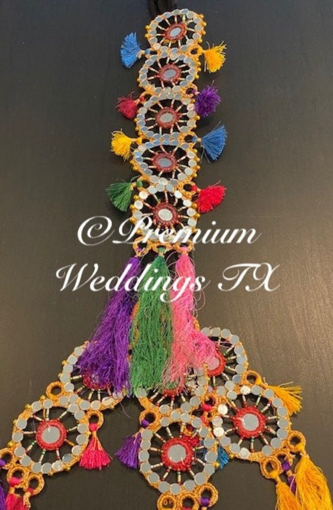 Mirror Paranda: Multicolor Punjabi Hair Braid Accessory - Etsy