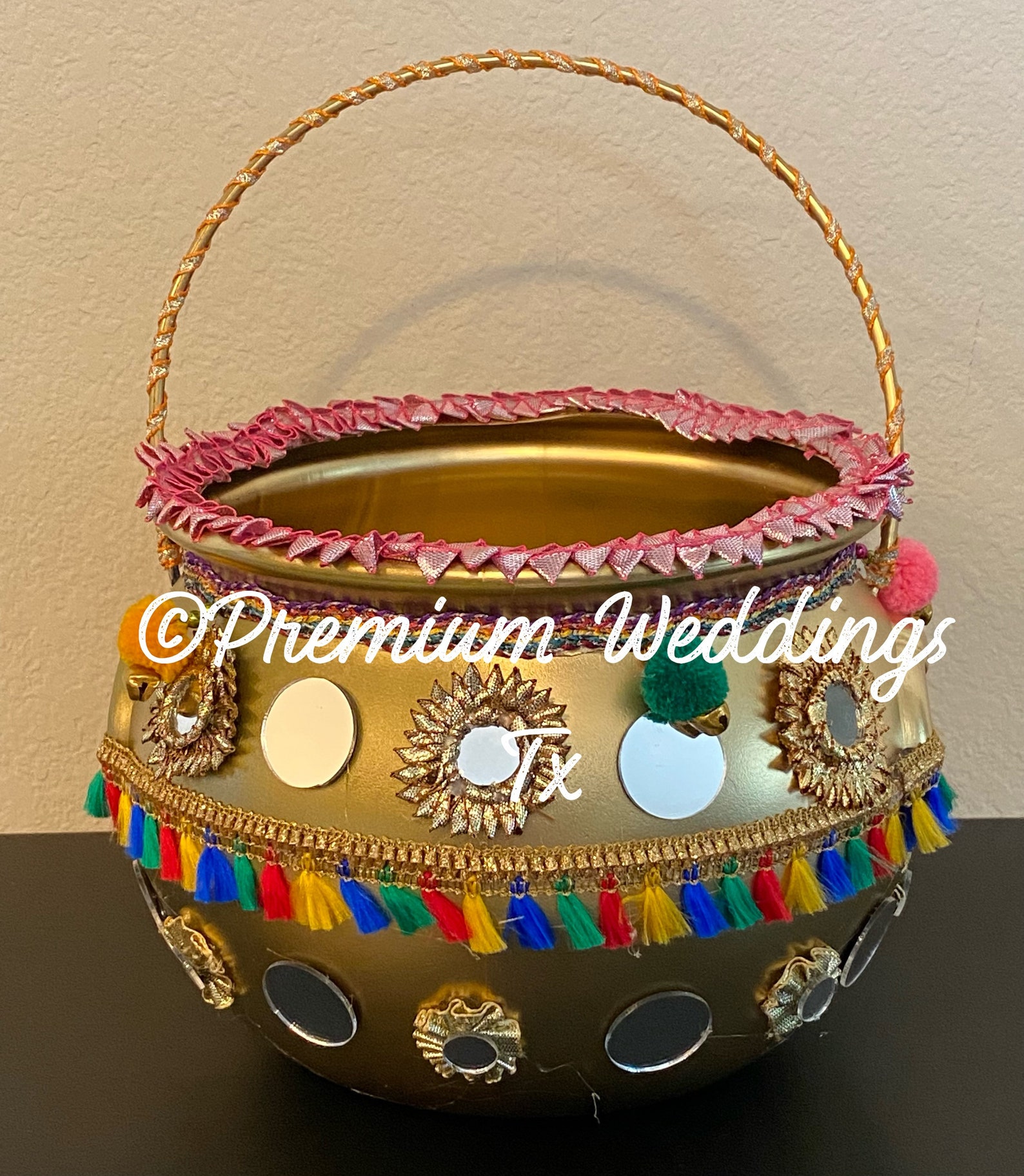 1ct Flower Basket Matka Matkibasket Wedding Decor Shaadi - Etsy