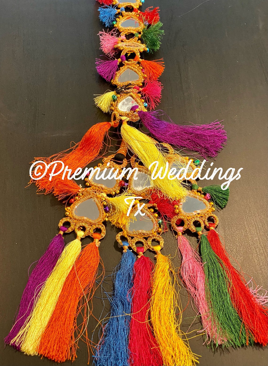 Paranda MultiColor Mirror Paranda Hair Accessories Dulhan | Etsy