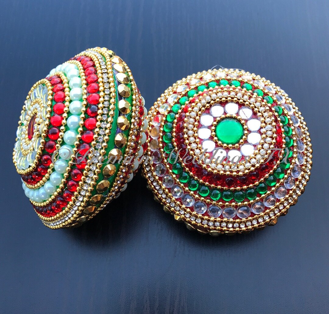 2ct Handmade Sapatia: Indian Wedding Ceremony Plates - Etsy