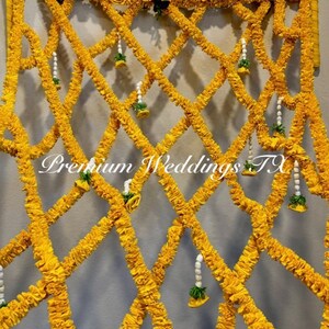 Yellow Phoolo Ki Chadar Sehra, Wall Decor, Backdrop, Shaadi, Shaadi ...