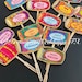 Shaadi Cupcake Toppers: Dholki Sangeet Decor, Mithai Food Picks (15ct ...