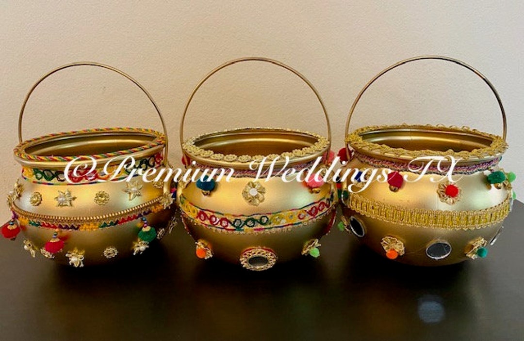 1ct Flower Basket, Matka, Matki,basket, Wedding Decor, Shaadi, Mehndi ...