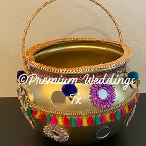 1ct Flower Basket, Matka, Matki,basket, Wedding Decor, Shaadi, Mehndi ...