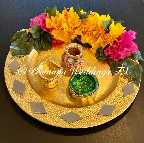 Mehndi Plates Decoration