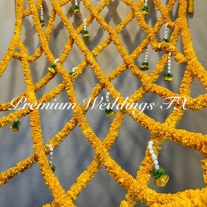 Yellow Phoolo Ki Chadar Sehra, Wall Decor, Backdrop, Shaadi, Shaadi ...