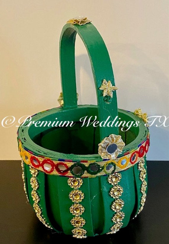 Flower Basket Matka Matkibasket Wedding Decor Shaadi | Etsy