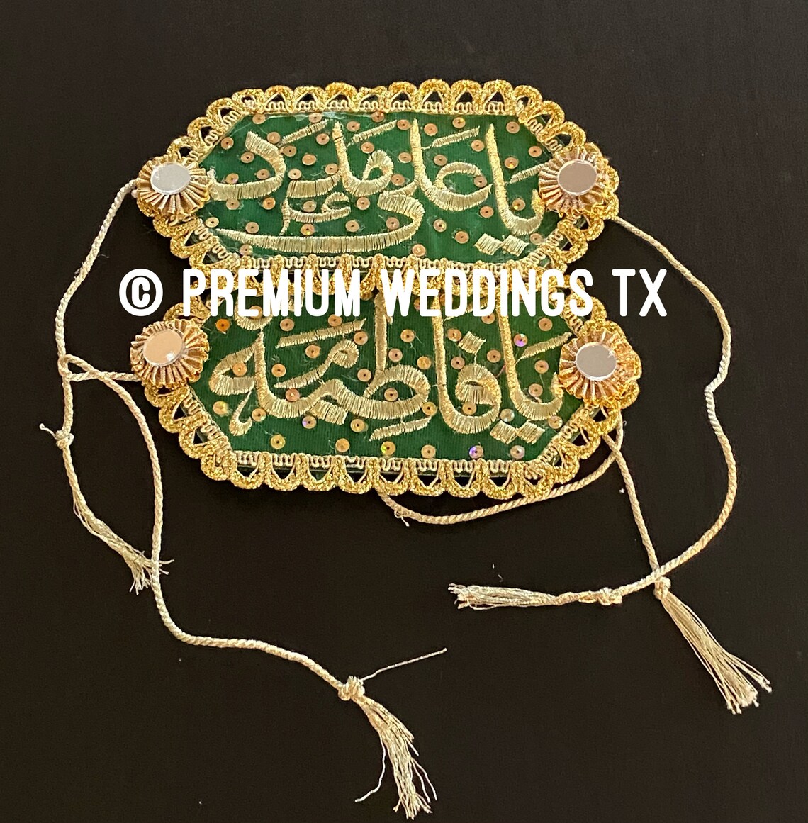 Embroidered Ya Ali Madat Imam Zamin, Muslim Wedding Bands, Set of 2 - Etsy