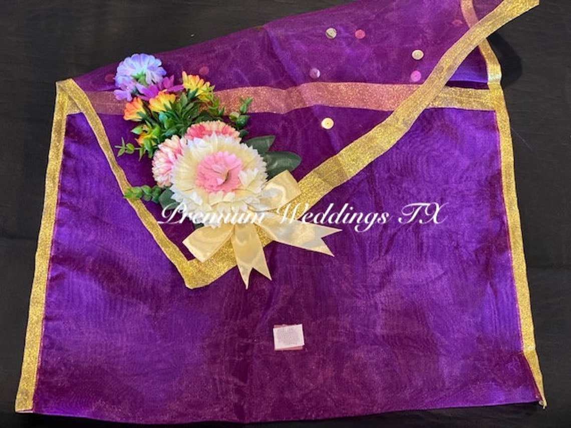 Assorted Designs Handmade Organza Saree Bag: Floral Dress Storage, 19 ...