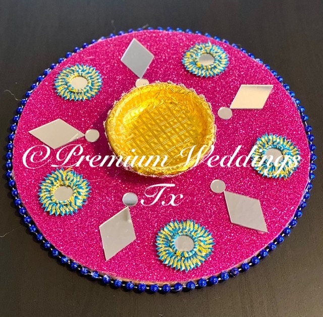 1ct Mehndi Plates/thaalmehndi Decor Mehndi Shaadi Shaadi - Etsy