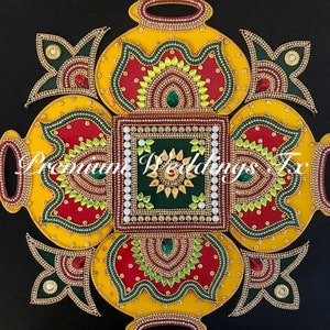 Matka Rangoli, Large Rangoli, Indian Rangoli, Home Decor, Diwali ...