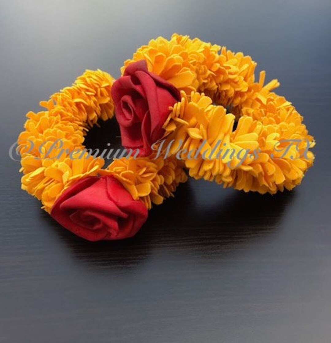2ct Hand Gajra, Yellow Gajars, Bangle, Jewelry, Wedding, Pithi Bangle ...