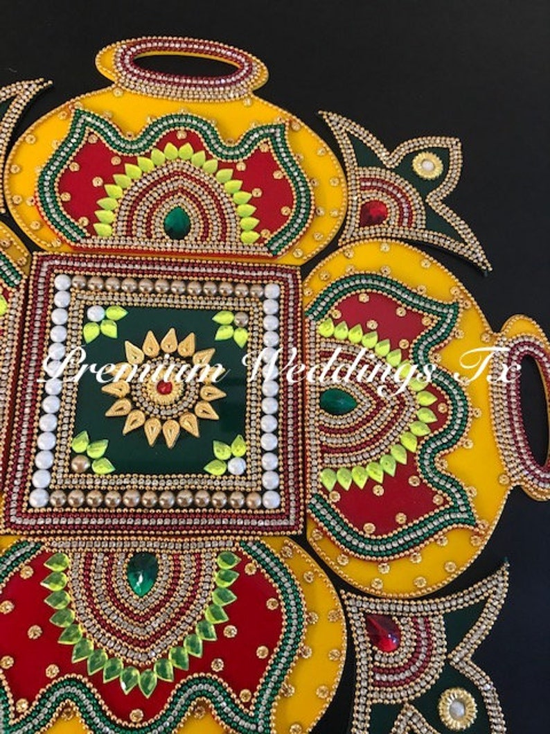 Matka Rangoli Large Rangoli Indian Rangoli Home Decor | Etsy