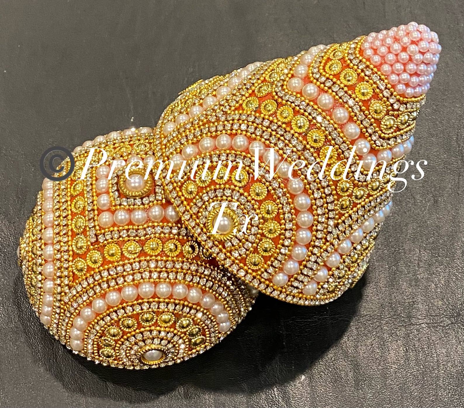 Rhinestone & Pearl Coconut Cover: Indian Wedding Decor - Etsy