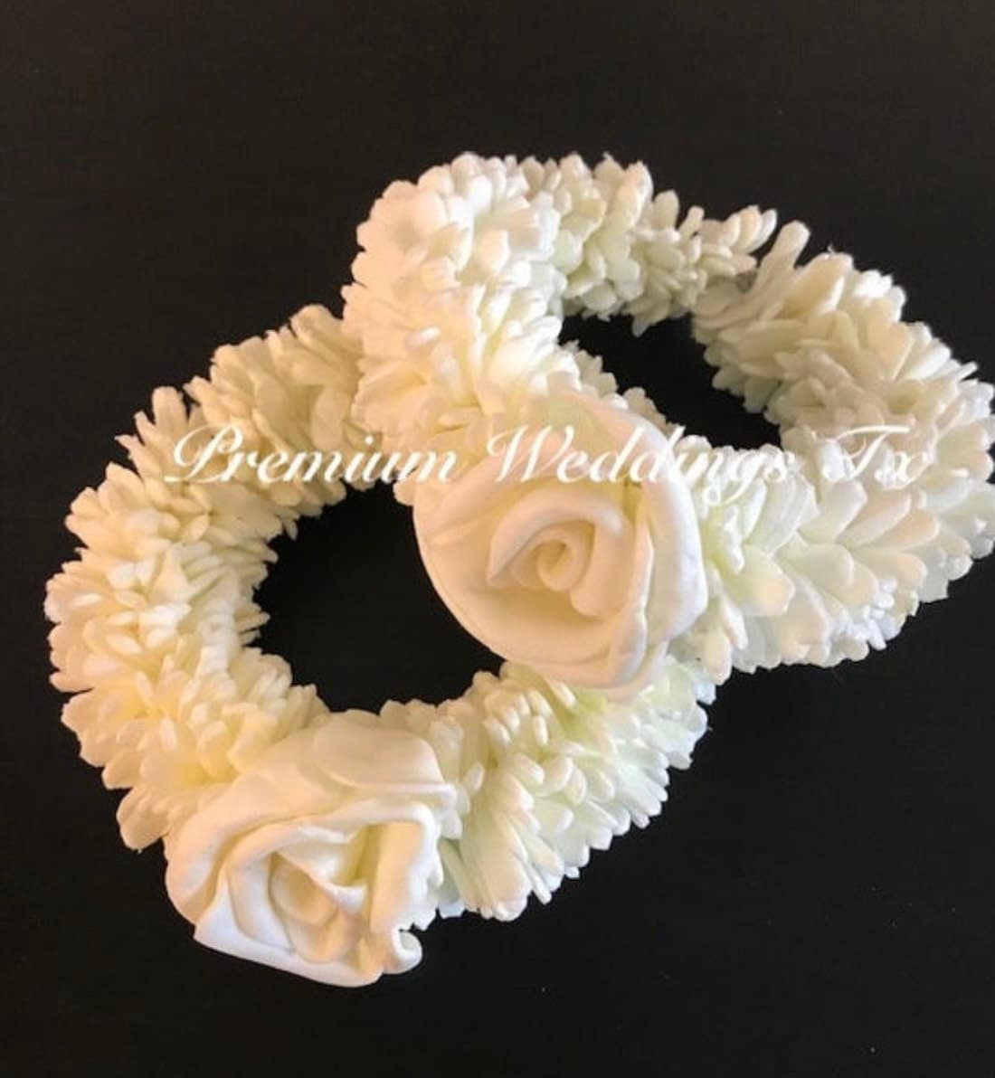 Gajra White Flower Gajra Set Boho Jewelry Wedding Pithi - Etsy