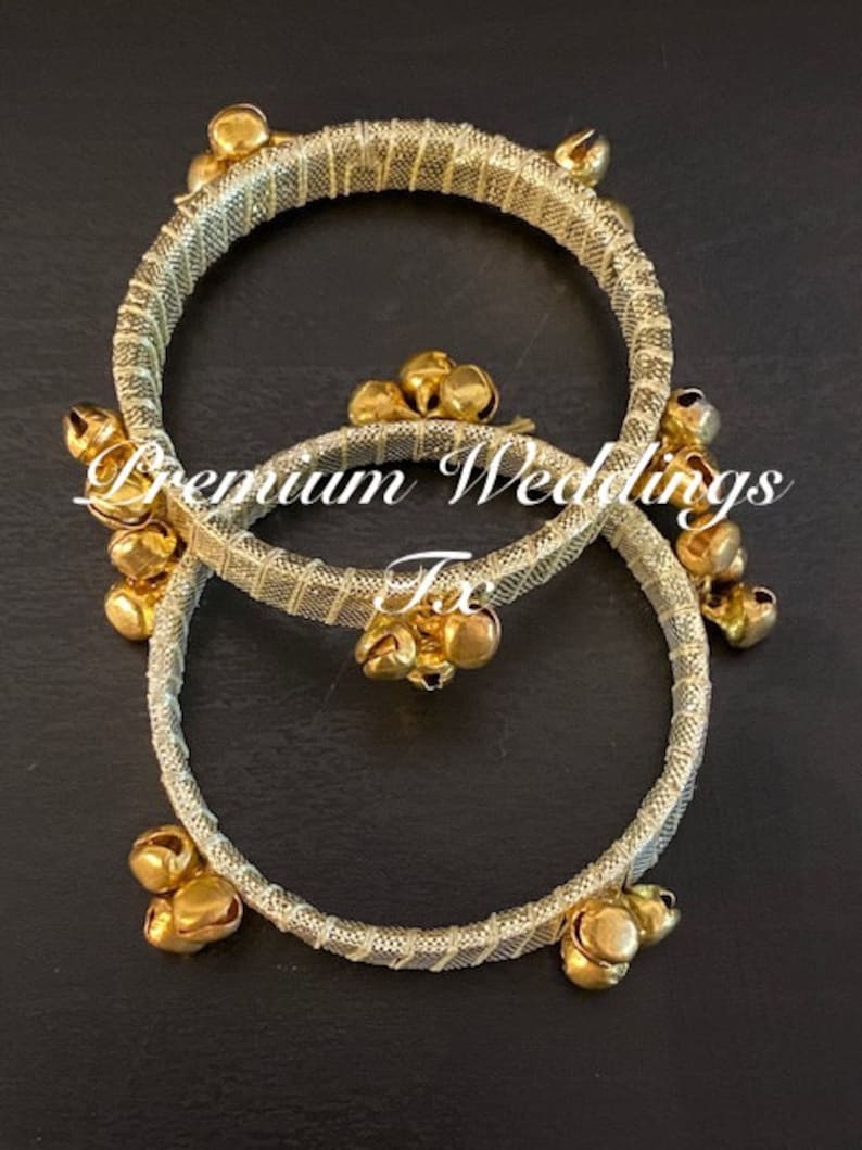 Kids Gold Gotta Jewelry Set: Handmade Indian Wedding Earrings & Tikka ...