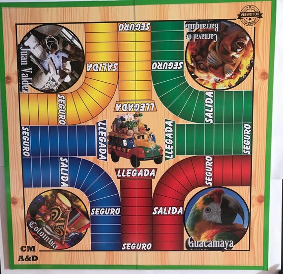 Parques/ Parcheesi Board for 4 and 6 Players. - Etsy