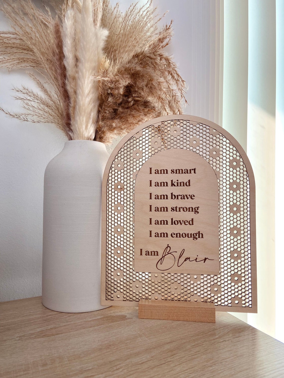 Personalized Self Affirmations Sign Wooden Kids Sign Kids - Etsy