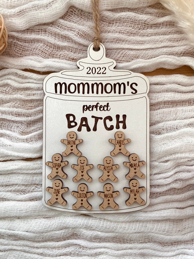 Grandma's Perfect Batch Ornament, Personalized Family Ornament ...