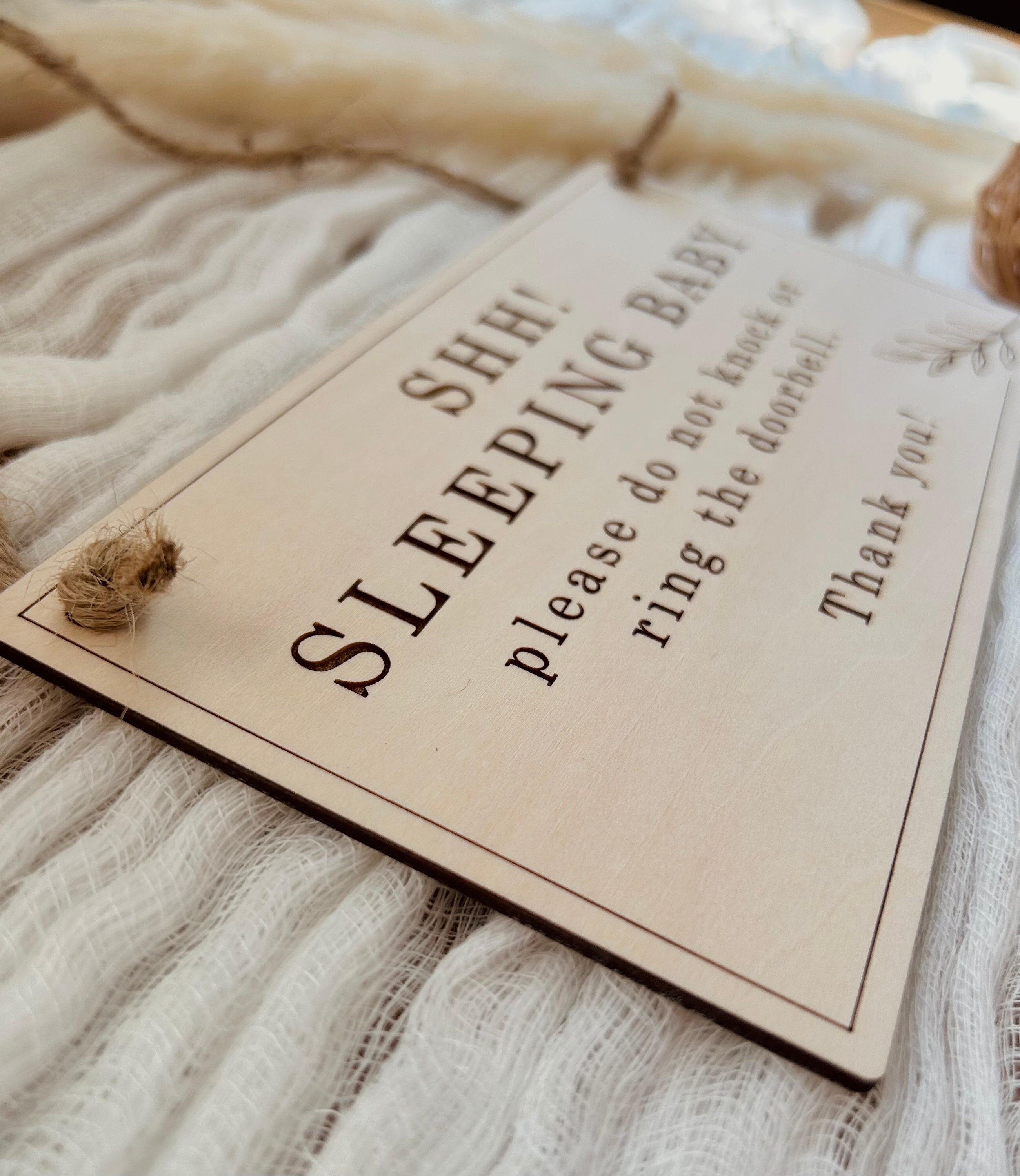 Baby Sleeping Sign, Dont Wake Baby, Don't Ring Doorbell, Front Door ...