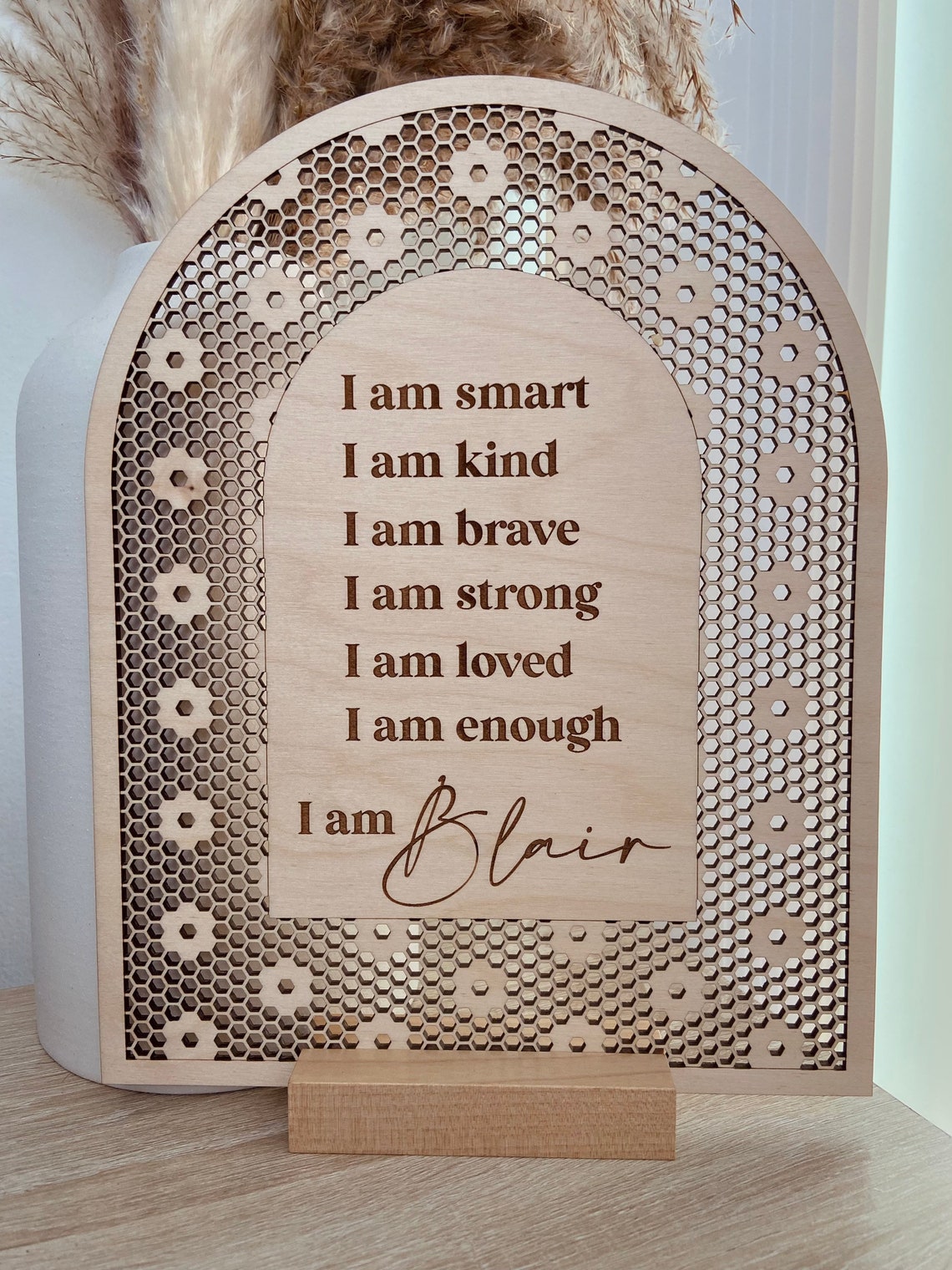 Personalized Self Affirmations Sign Wooden Kids Sign Kids - Etsy