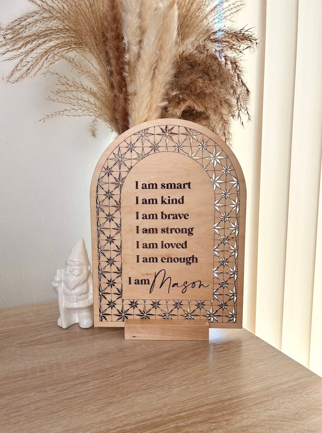 Personalized Self Affirmations Sign, Daily Affirmations, Wooden Kids ...