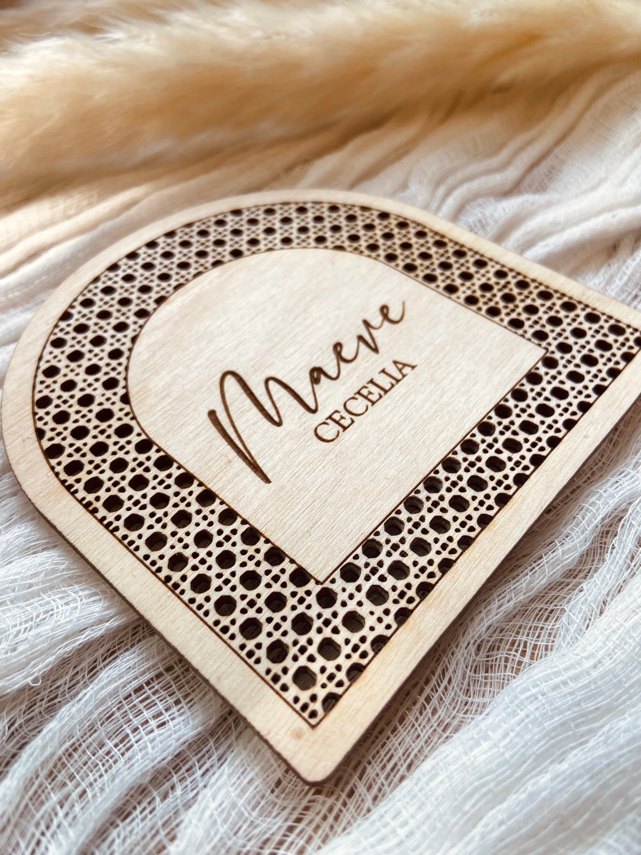 Boho Baby Name Sign Wooden Baby Announcement Sign Baby - Etsy