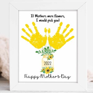 Printable Mother's Day Hand Print Craft - Fast Printable Mason Jar ...