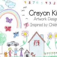 Watercolor Crayon Clipart: Hand-painted School Art (PNG Digital ...