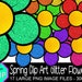 Spring Clip Art GLITTER Flowers Png Glitter Flowers Spring - Etsy