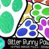 Spring Clip Art GLITTER Flowers Png , Glitter Flowers, Spring Glitter ...