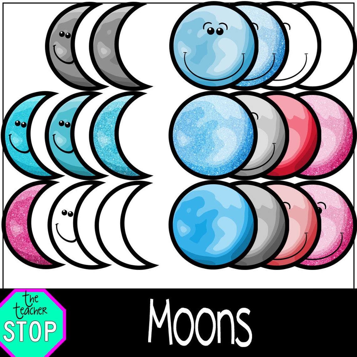 Weather Clipart Png Moon Phase Clipart Sun Clipart Cloud Clipart Rain ...