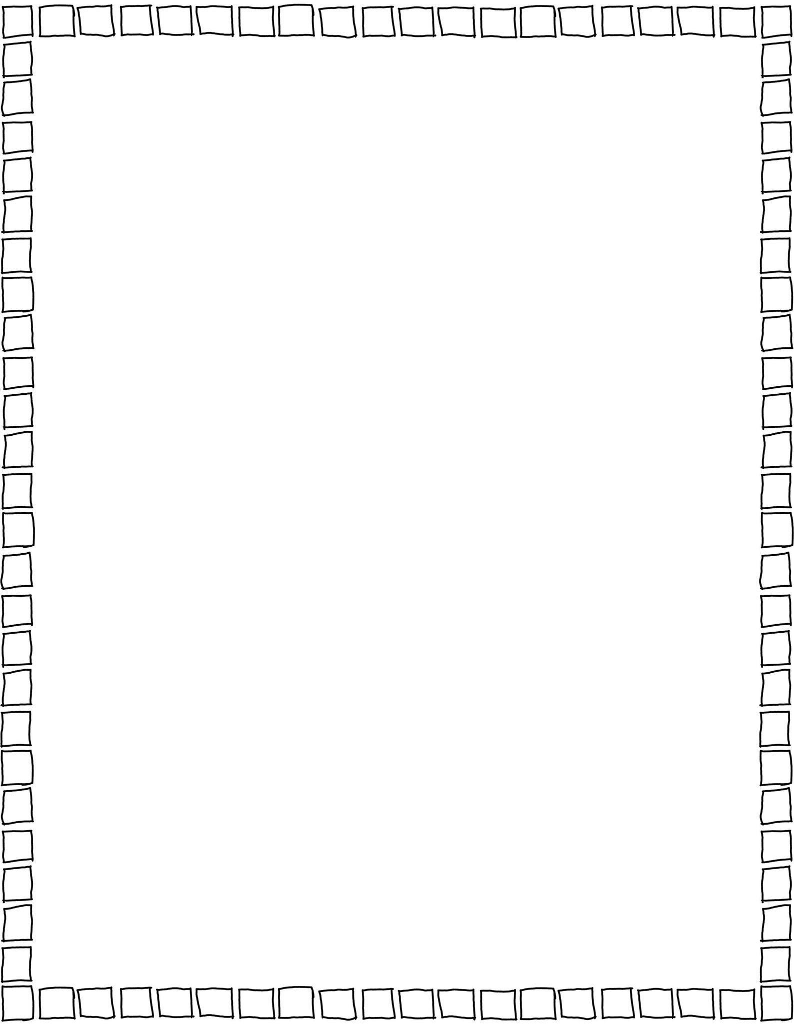 Hand Drawn Border Clipart, Doodle Frames, Planner, Letter Frame, Cute ...