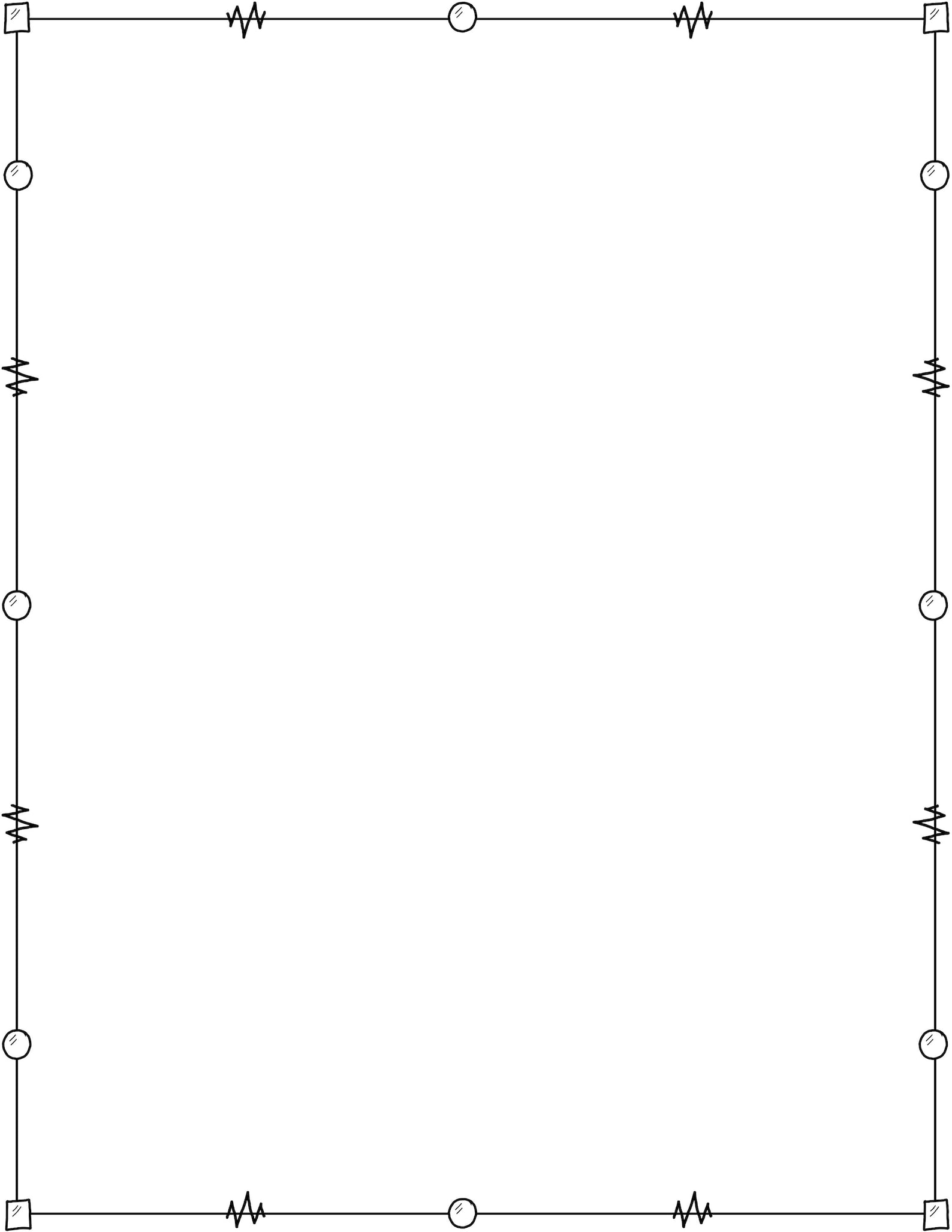 Hand Drawn Border Clipart, Doodle Frames, Planner, Letter Frame, Cute ...