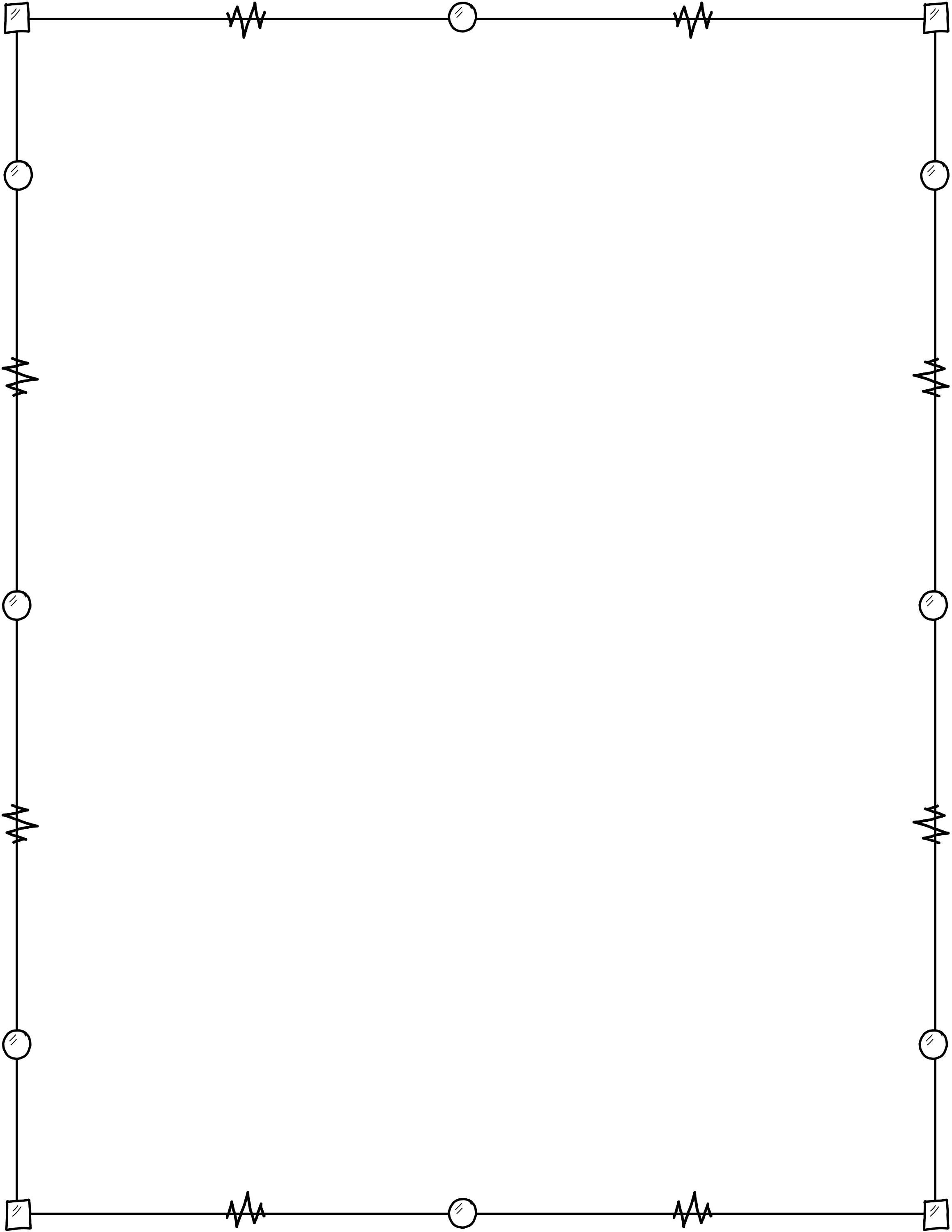 Hand Drawn Border Clipart, Doodle Frames, Planner, Letter Frame, Cute ...