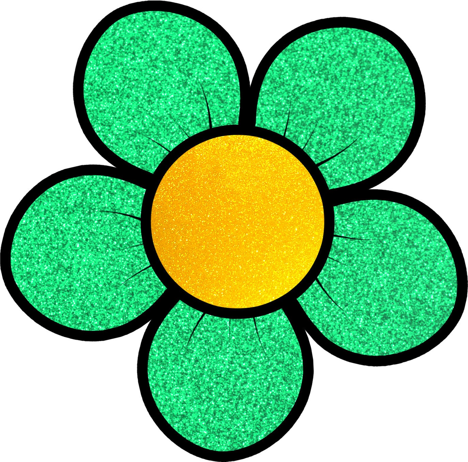 Spring Clip Art GLITTER Flowers png , Glitter Flowers, Spring Glitter ...