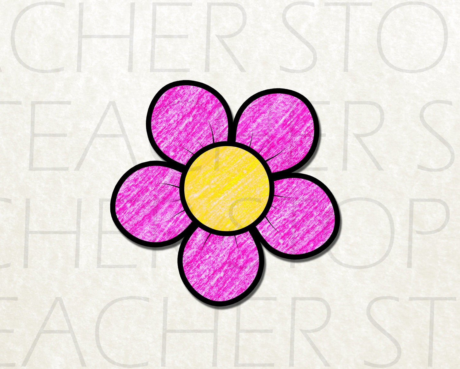 Crayon Scribble Flowers PNG Spring Flowers Png Spring Scribble Flowers ...