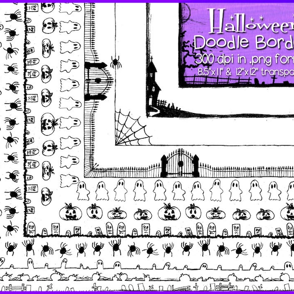 Doodle Border - Etsy