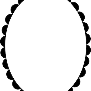 Scalloped Frames: Hand-drawn Borders, Commercial Use (digital) - Etsy