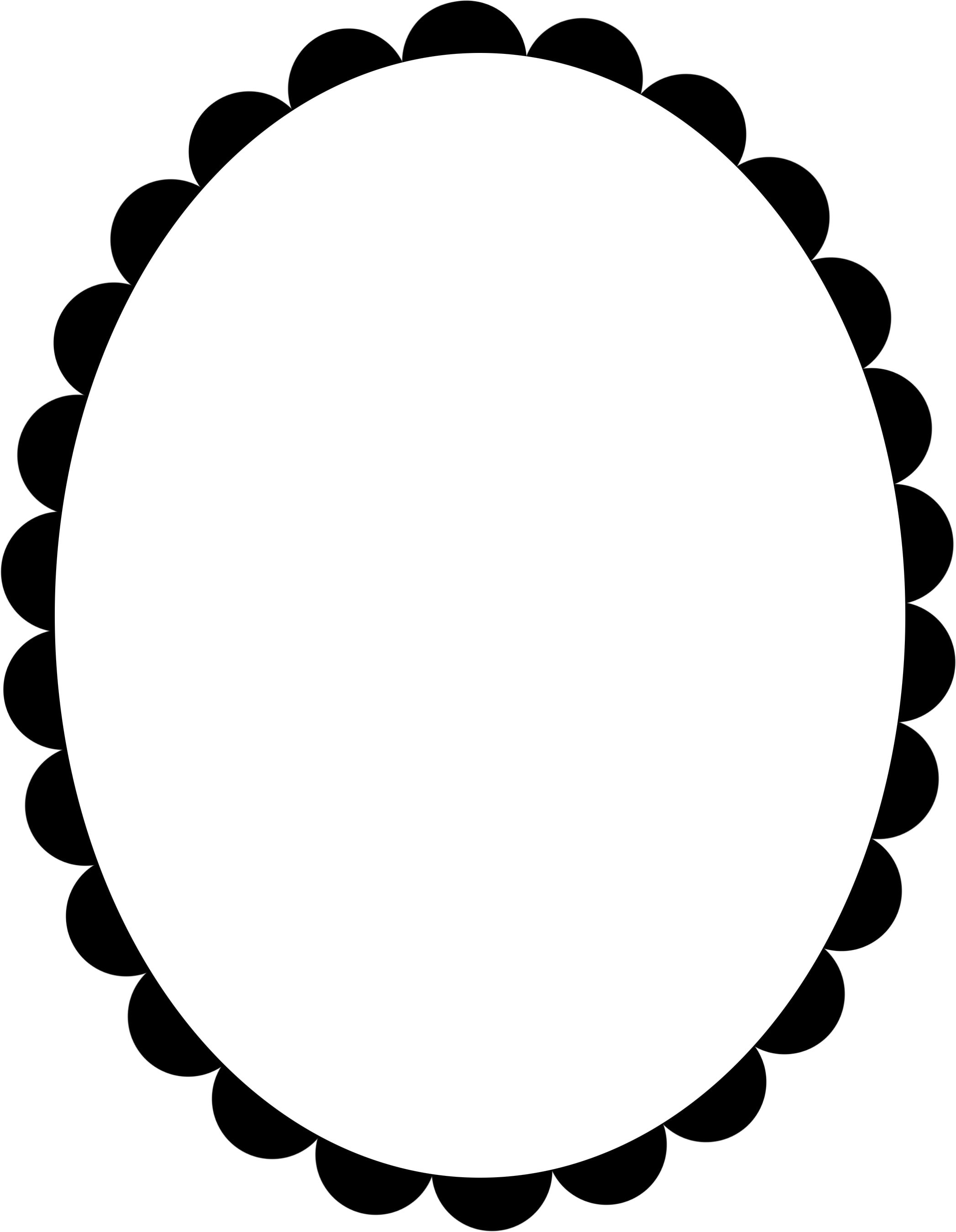 Scalloped Frames, Frames, Borders, Doodle, Scalloped, Hand Drawn Frames ...