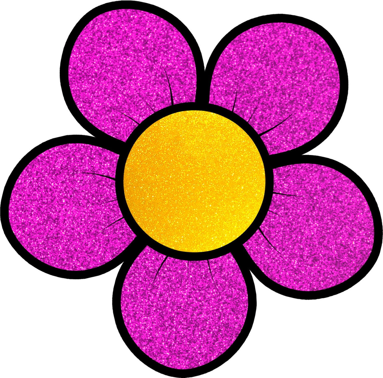 Spring Clip Art GLITTER Flowers Png Glitter Flowers Spring - Etsy